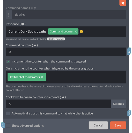 Custom Chat Commands for Your Twitch Chat Bot